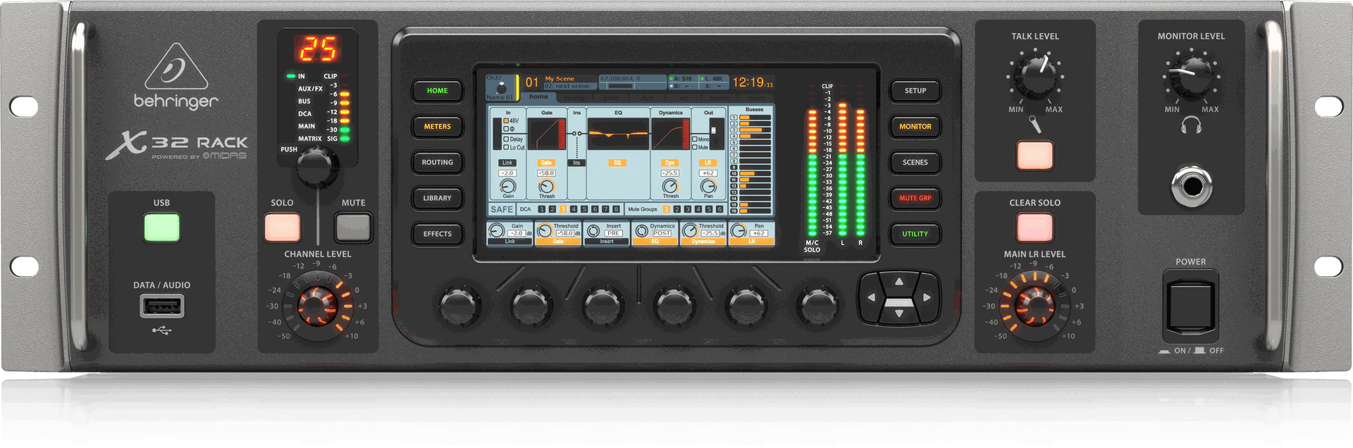MEZCLADORA DIGITAL X32 RACK BEHRINGER, CON 16 PREAMPS MIDAS | Red Music ...