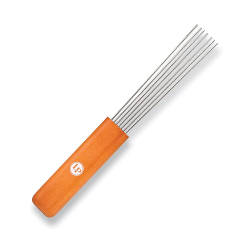 PEINETA PARA GUIRO LP, SERIE PRO, MANGO MADERA COLOR NARAJA, BARRILLAS ...